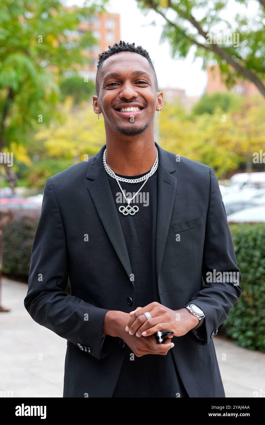 Jordan Diaz attends an interview portrait during a joint event of the ...