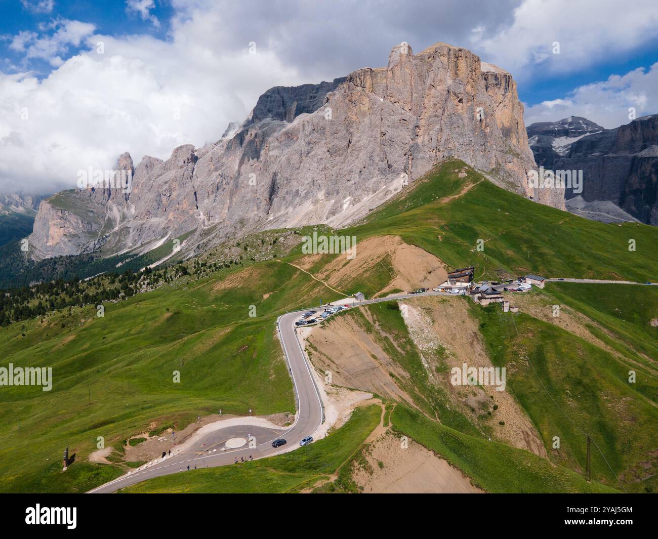 Sella Pass, Fassa and Gardena Valley, Sassolungo Sasslong Dolomites ...