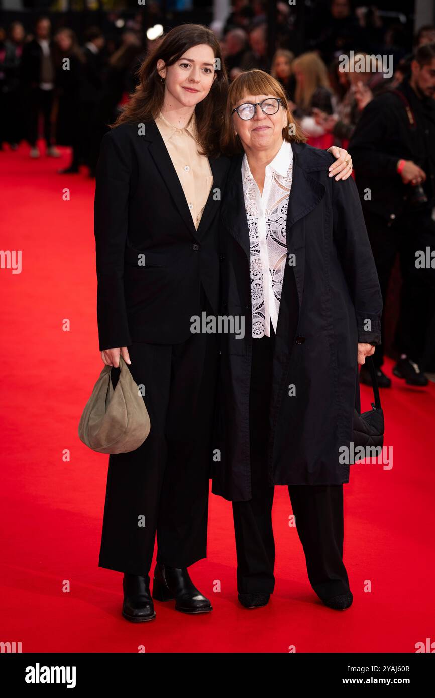 Ewa Puszczynska, left, and Ali Herting pose for photographers upon ...