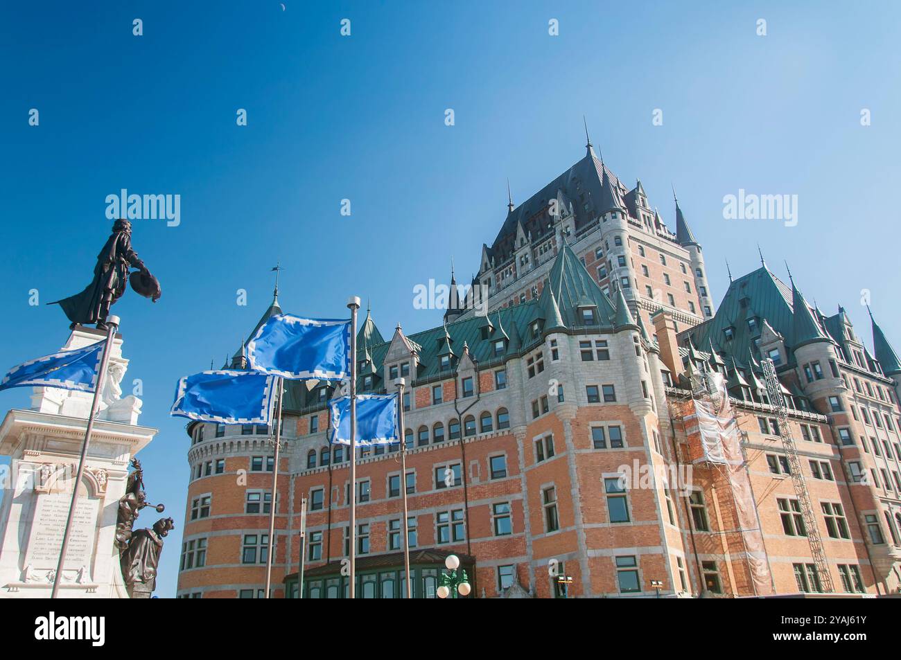 the historic landmark Samuel de Champlain Monument and chateau ...