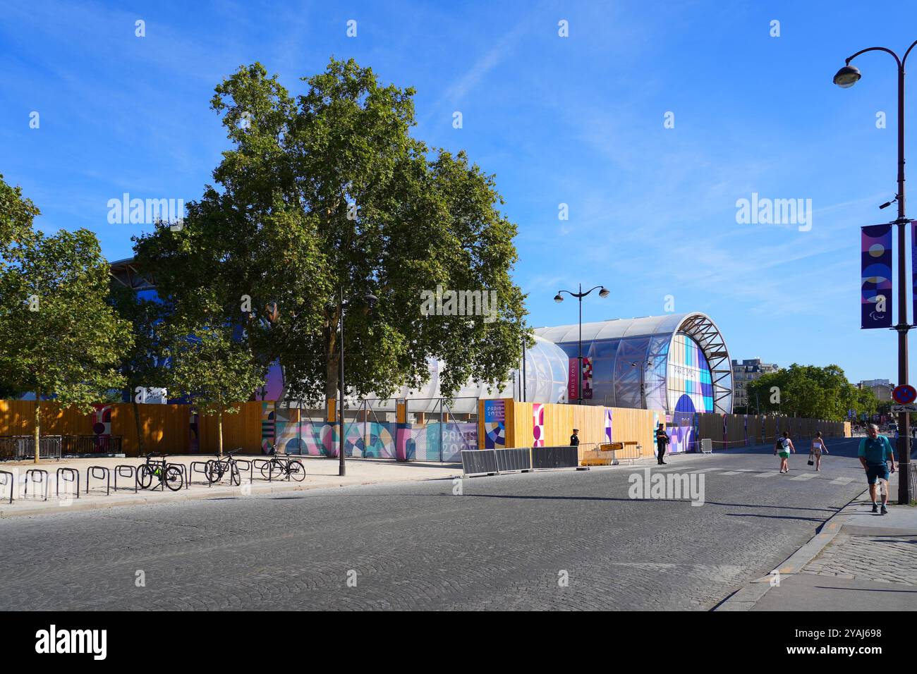 Paris, France - Aug 10, 2024 : Exterior of the Arena Champ de Mars ...