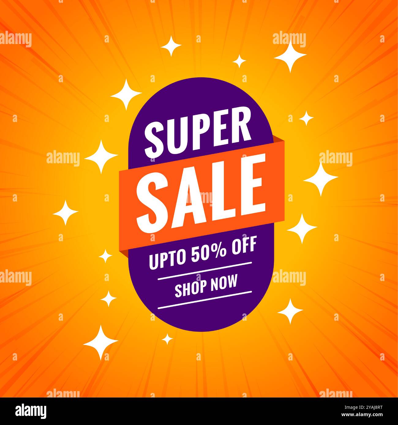 super sale discount offer template shop now to save big vector Stock ...
