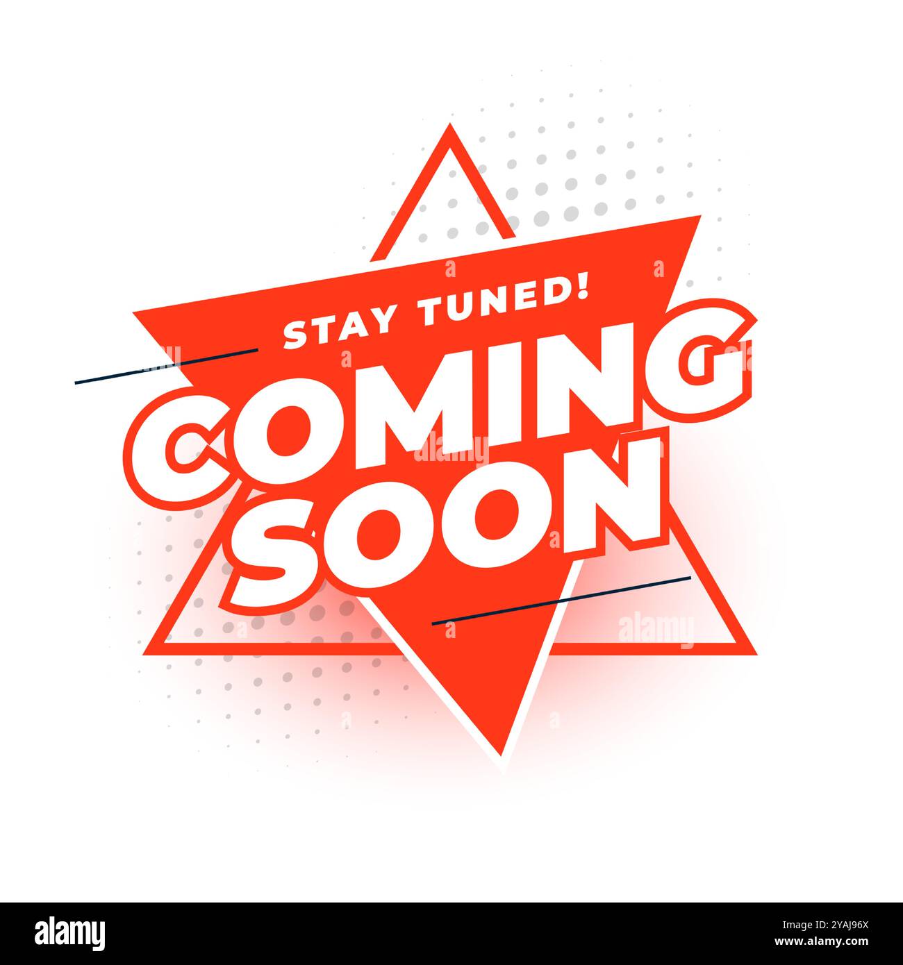 coming soon launch campaign template with stay tuned message vector ...
