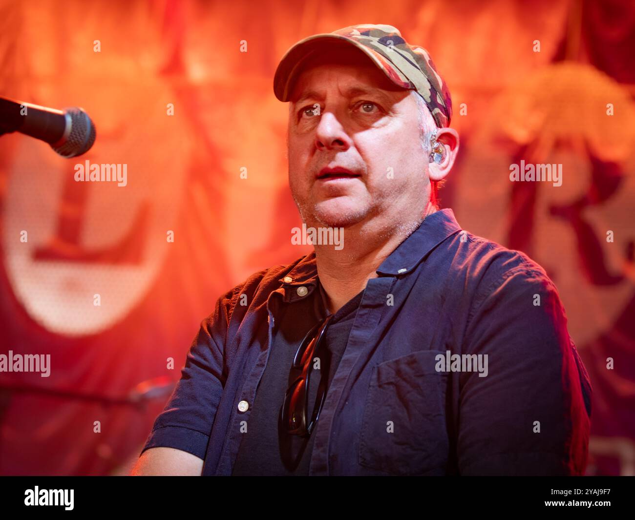 Levellers Acoustic Set in the Big Top at Beautiful Days 2024 Stock ...