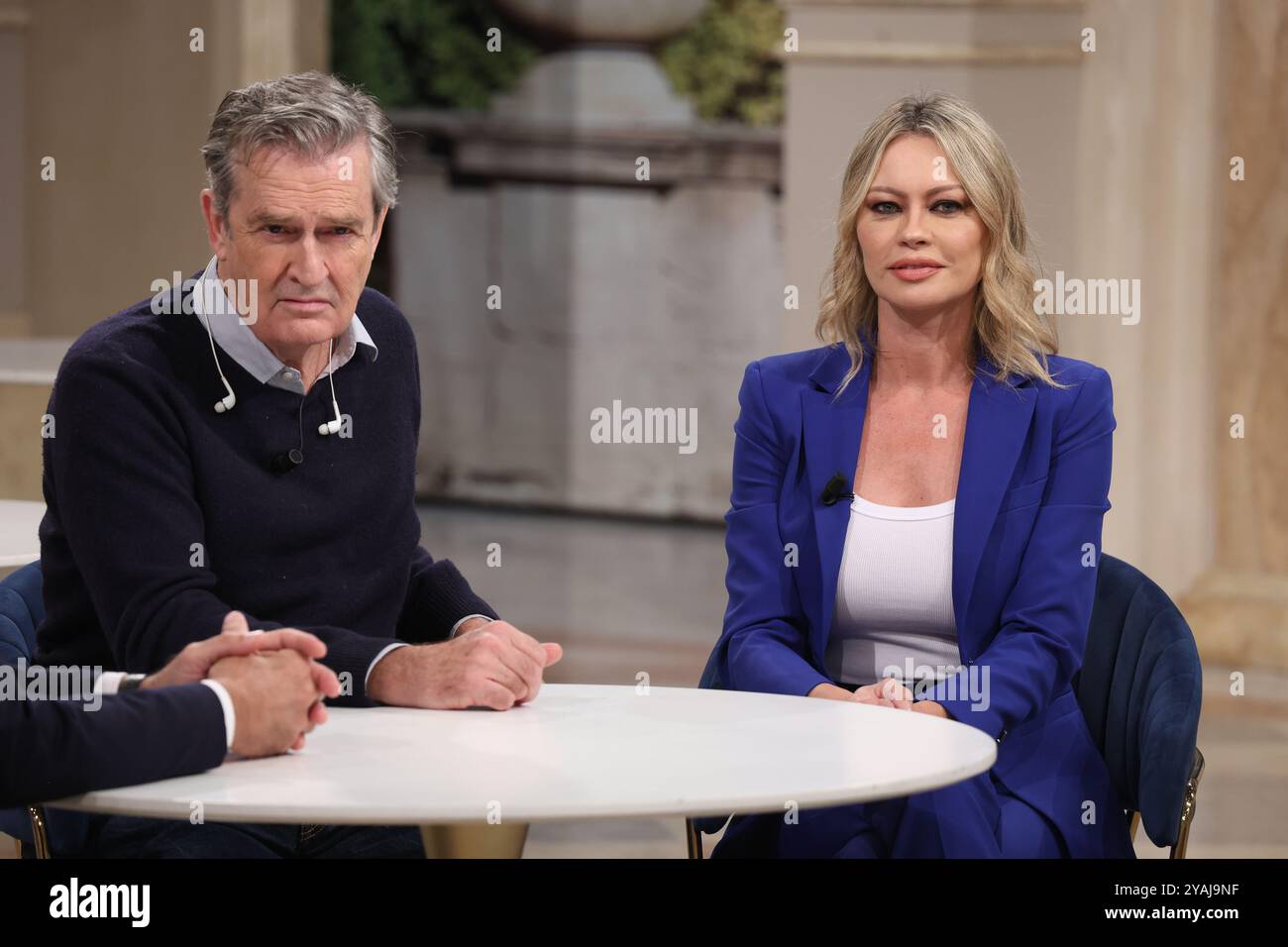 Rupert Everett , Anna Falchi Rupert Everett guest at Italian tv show -I fatti vostri- Raffaella ...