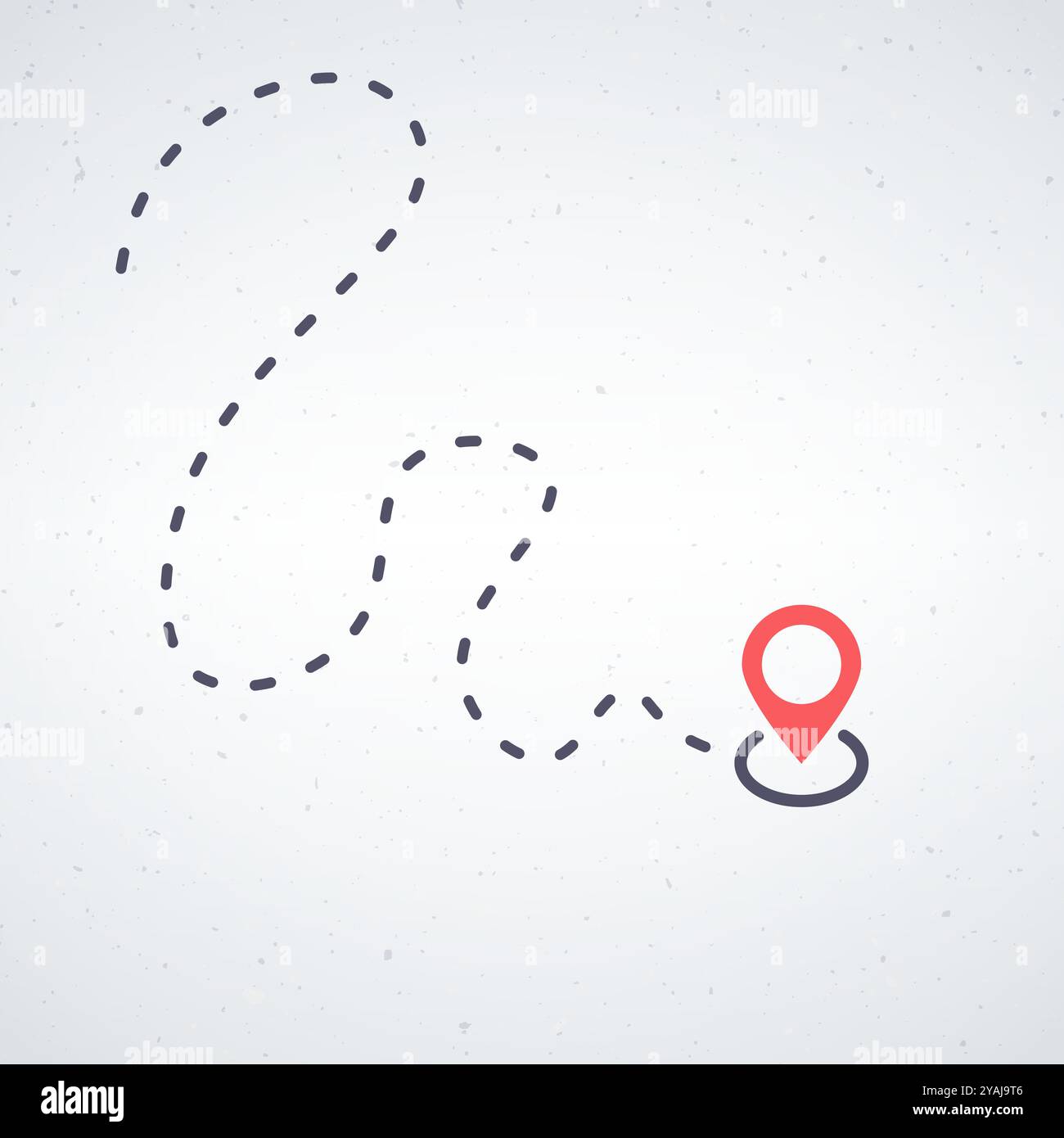 map track route simple white background red vector illustration Stock ...