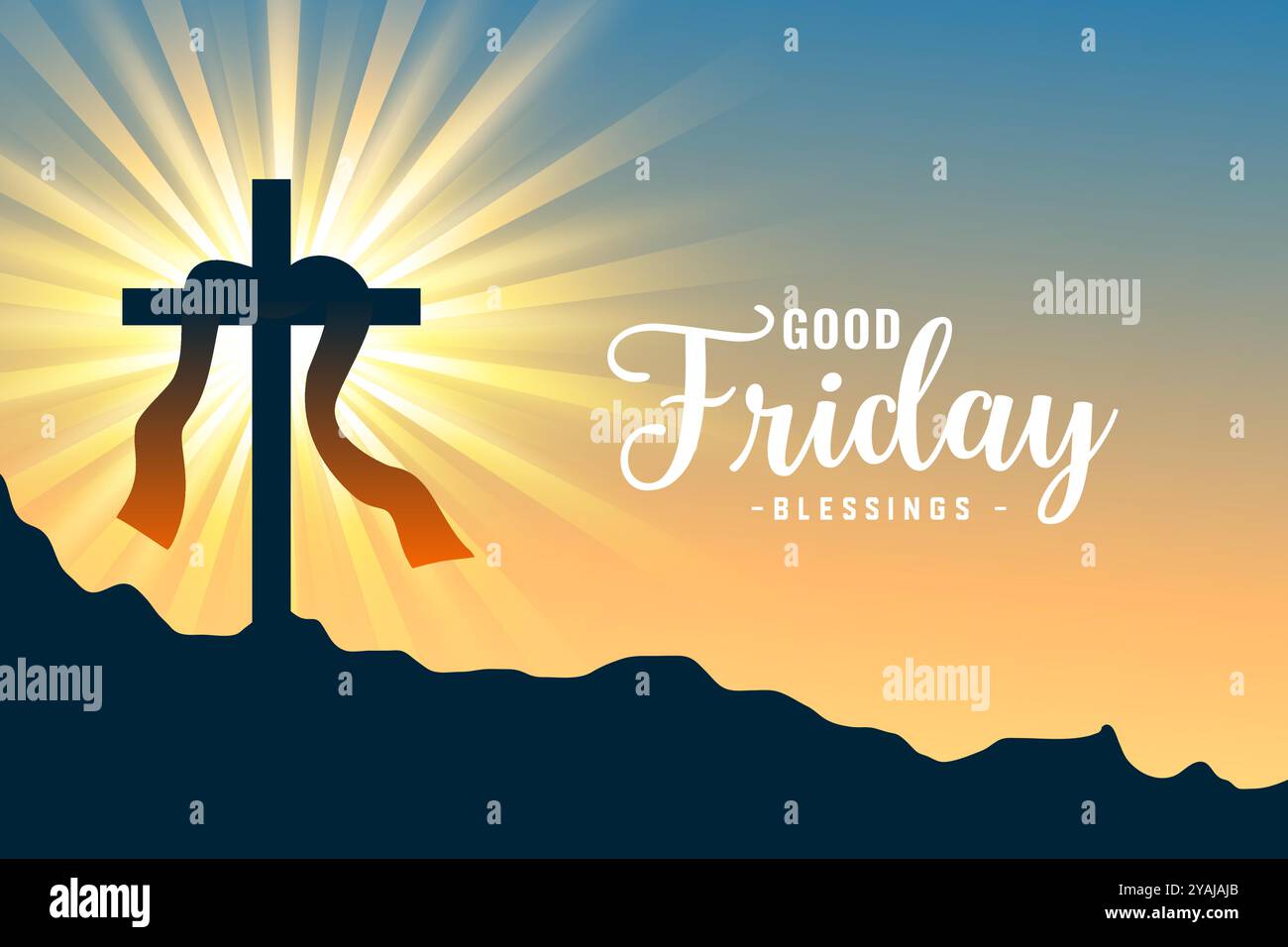 easter week good friday event background for spiritual peace vector ...