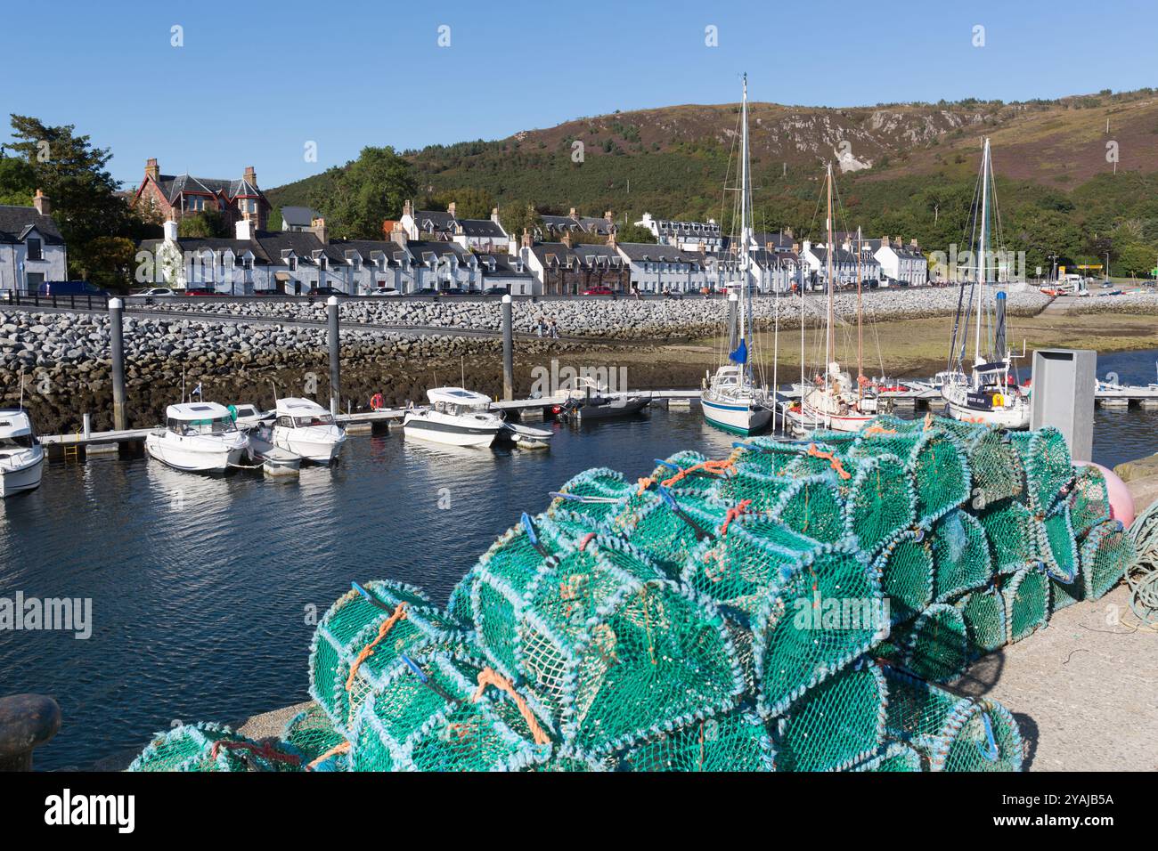 Village of Ullapool, Scotland. Picturesque view of Ullapool’s Shore ...