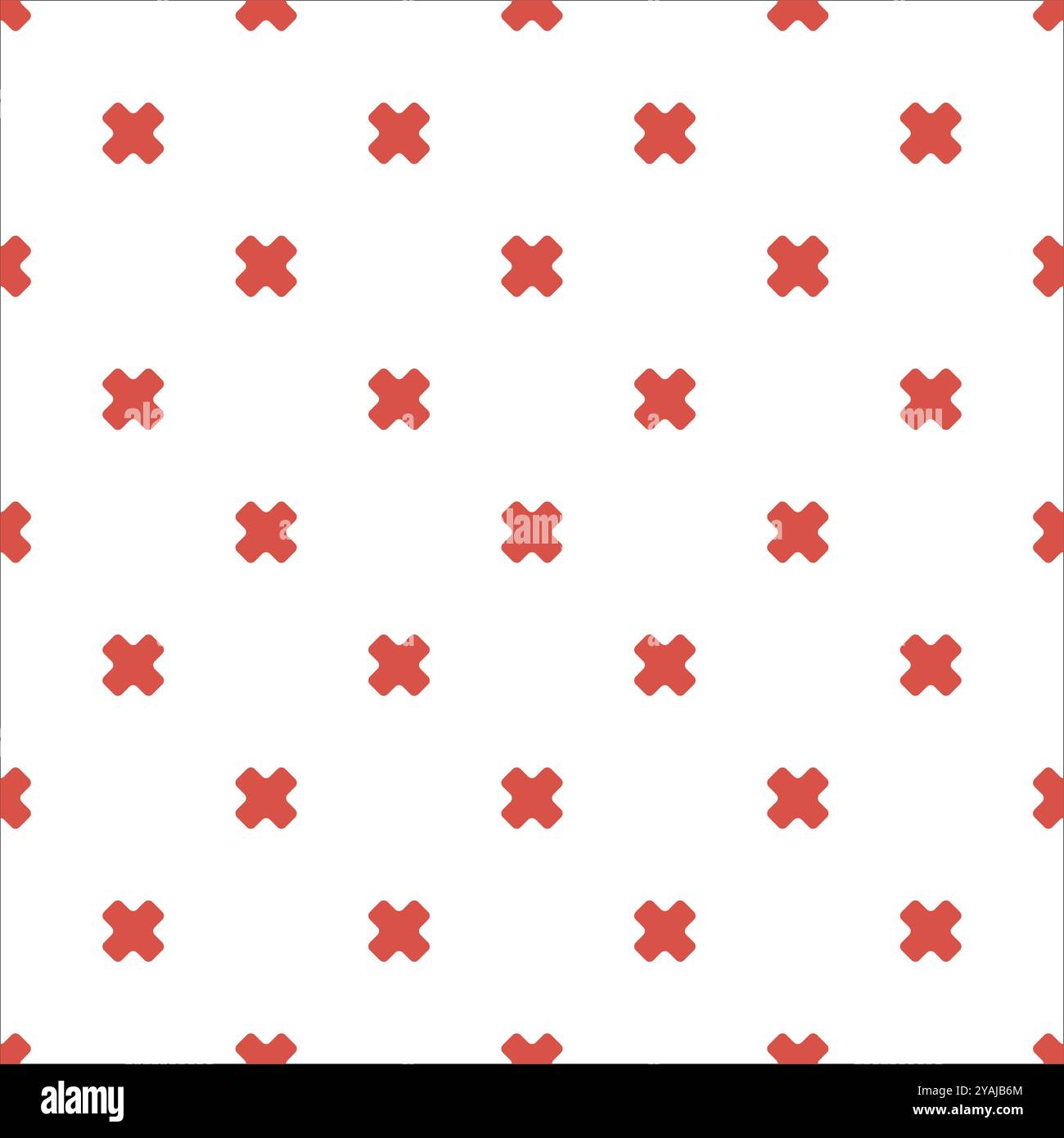 red x multiplication cross sign simple vector illustration Stock Vector ...