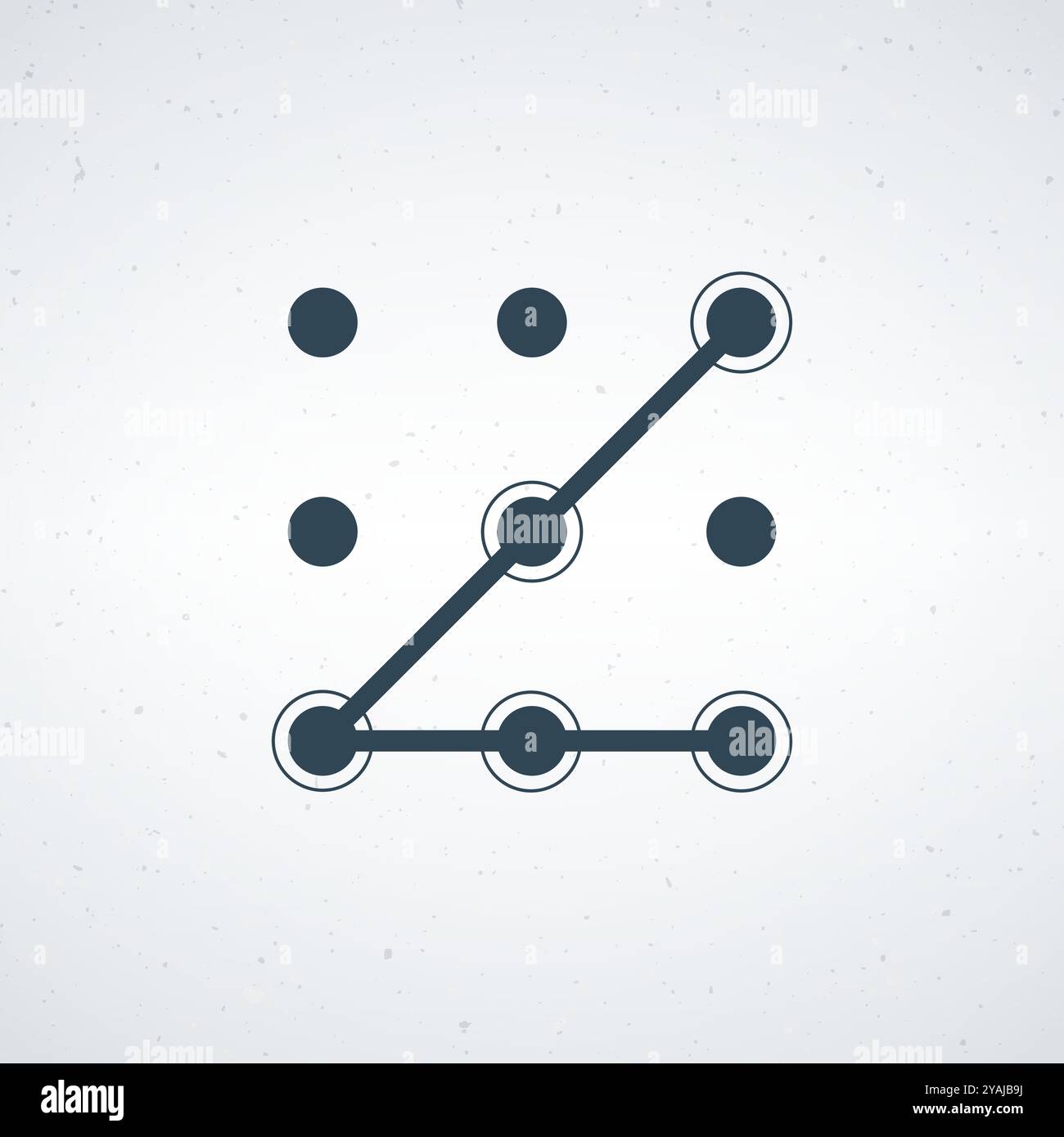 pattern unlock icon dotplot samsung password black vector illustration ...