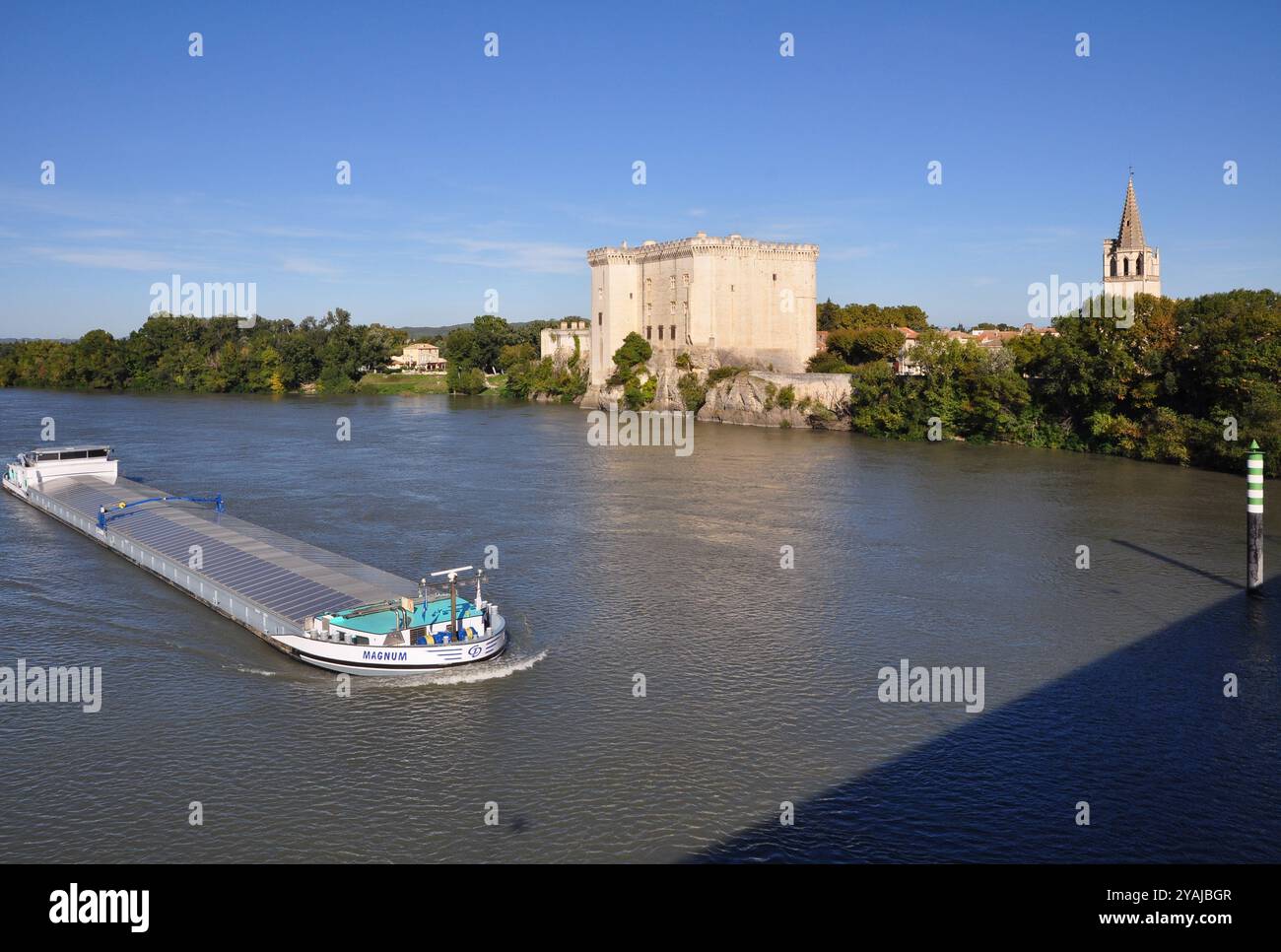 Tarascon castle at river rhone hi-res stock photography and images - Alamy