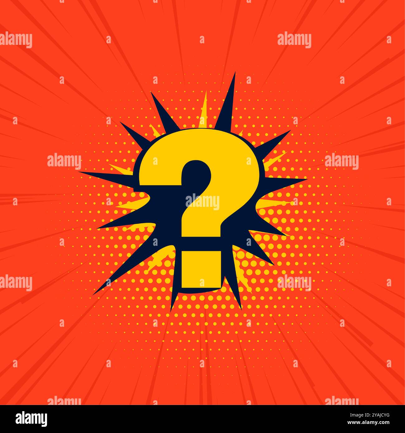cartoon style question mark symbol background for why or who query ...