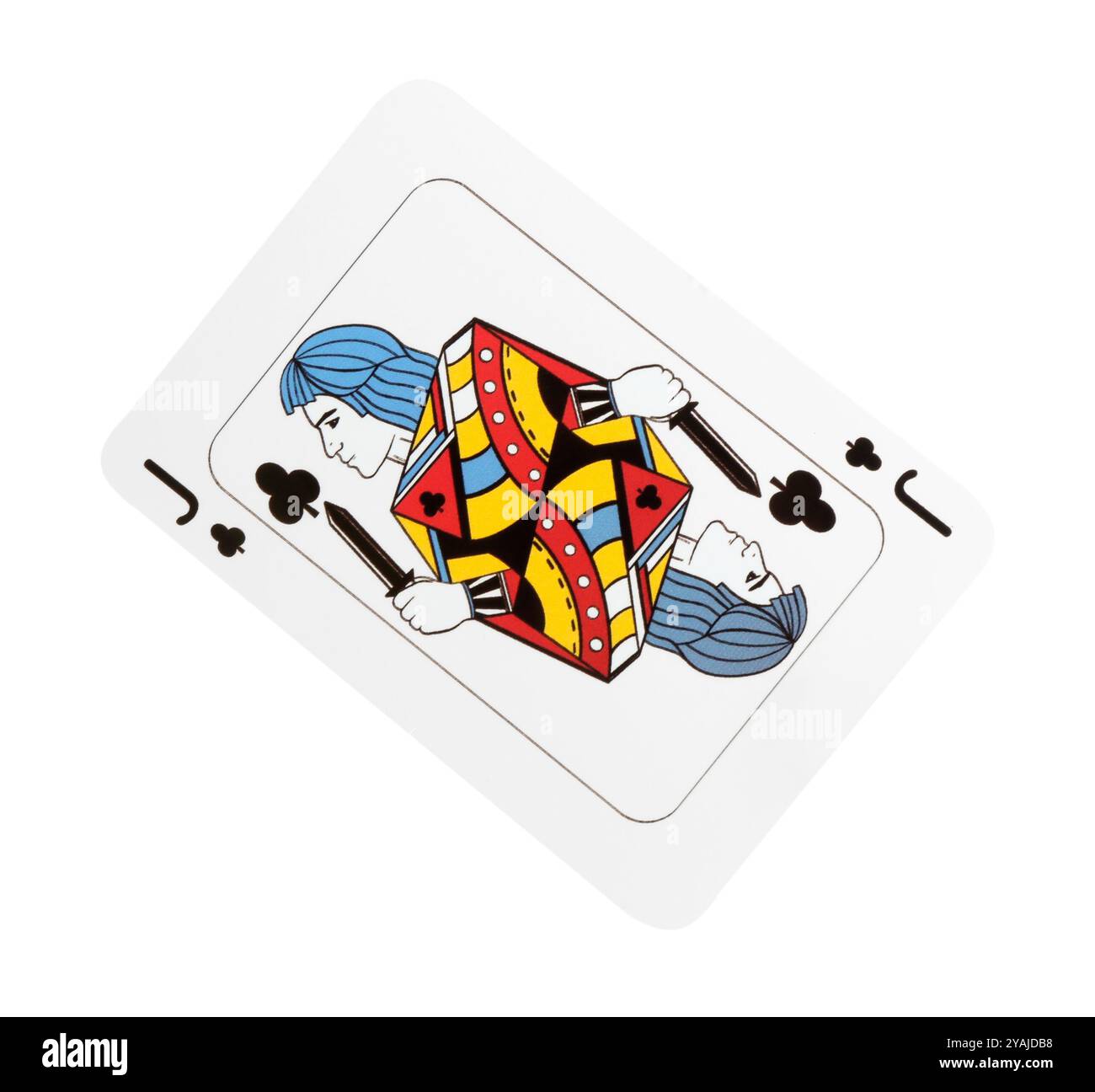 Poker game. One playing card isolated on white Stock Photo - Alamy