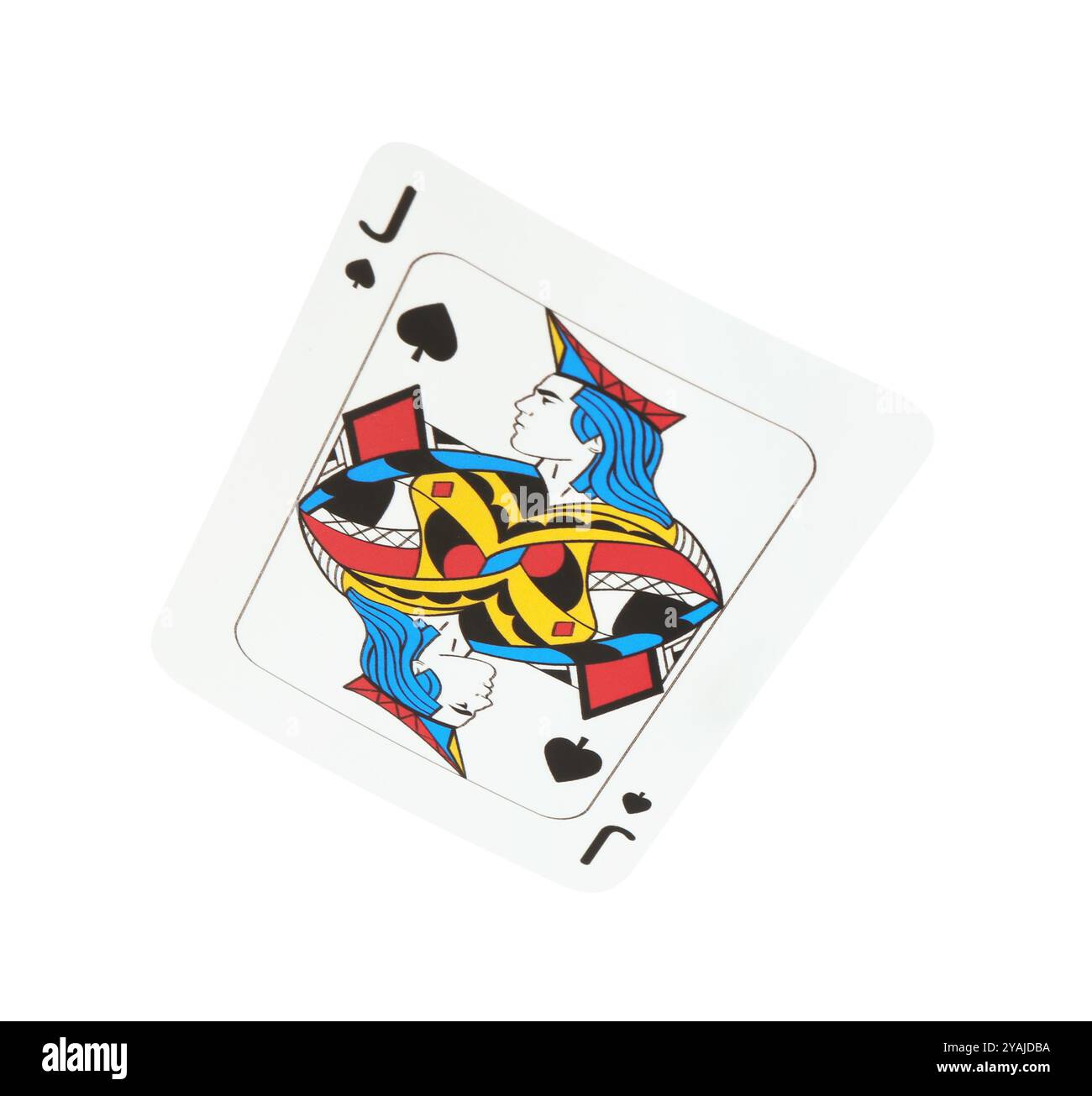 Poker game. One playing card isolated on white Stock Photo - Alamy