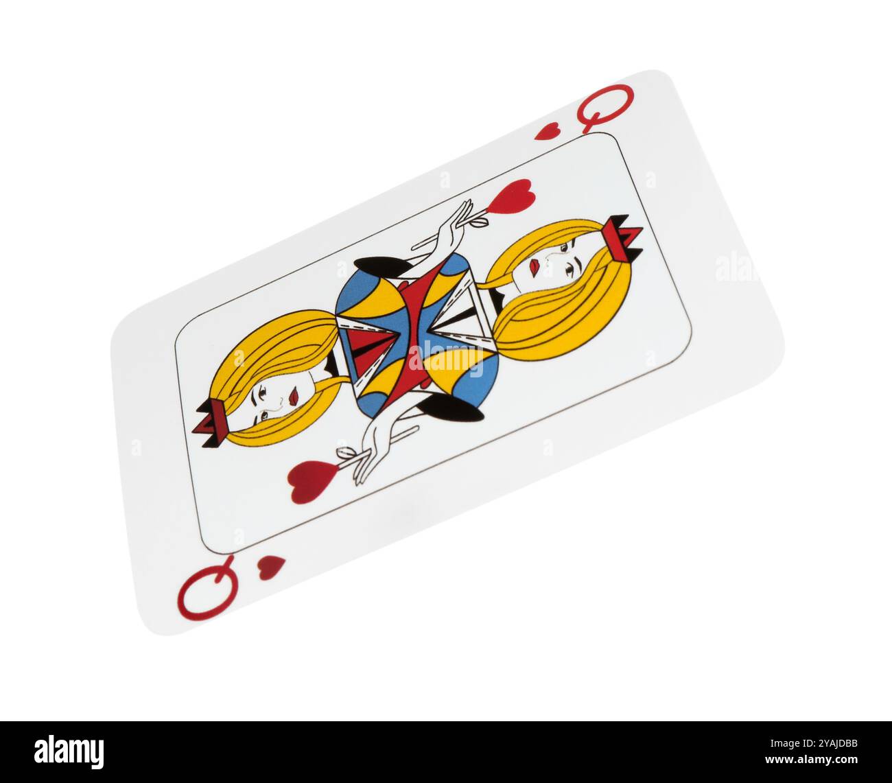 Poker game. One playing card isolated on white Stock Photo - Alamy