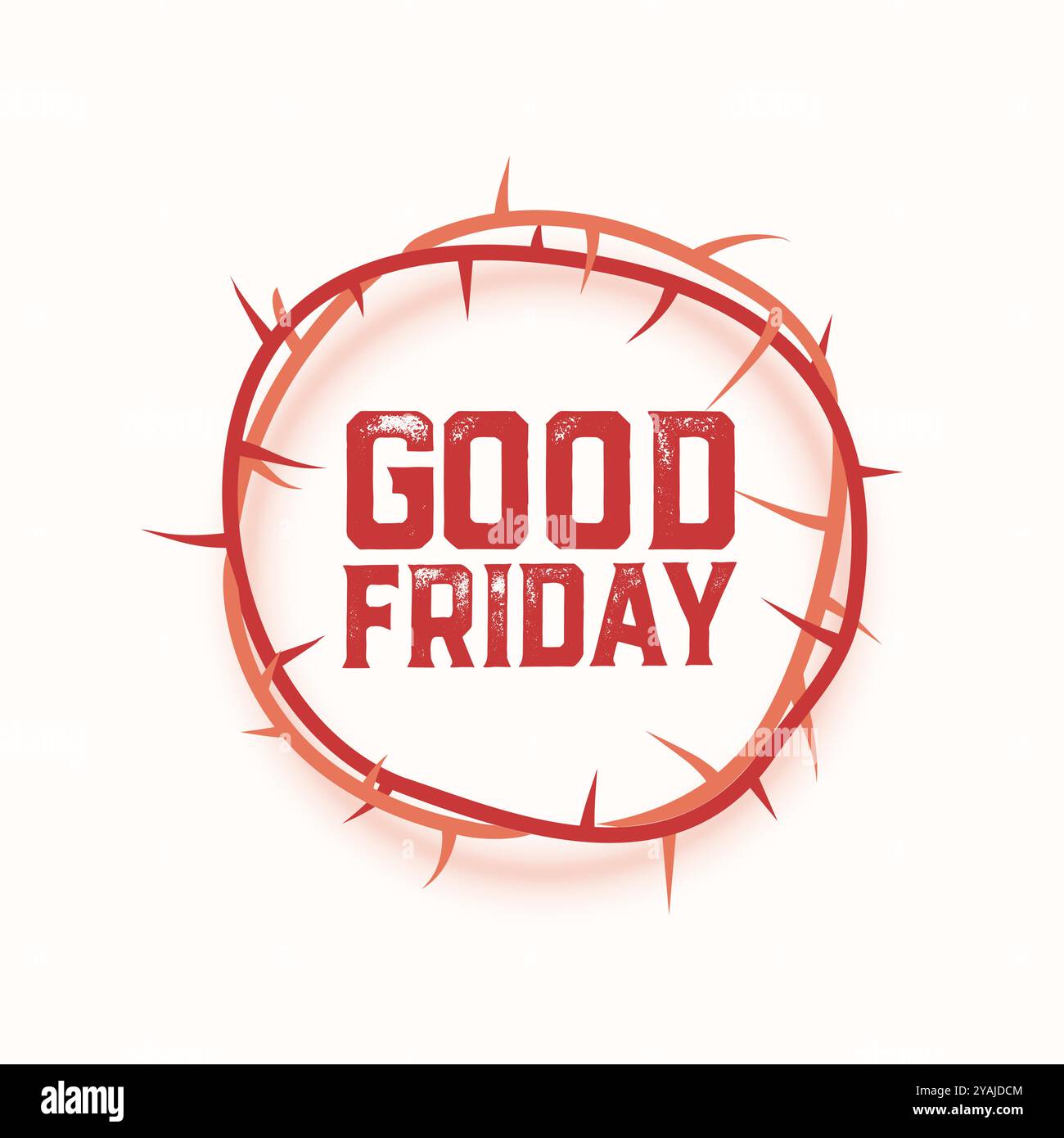 good friday blessing event background with crown design vector Stock ...
