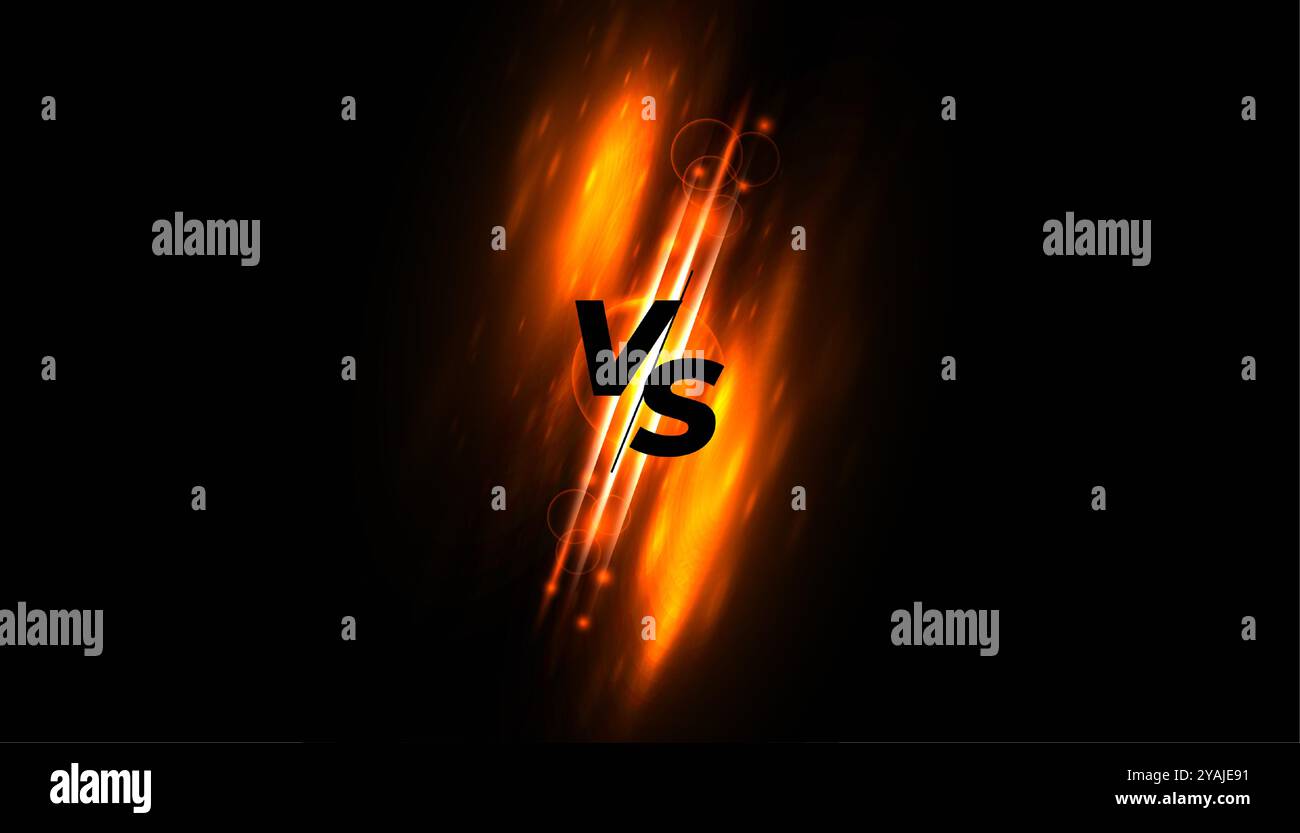 Versus screen vector vectors hi-res stock photography and images - Alamy