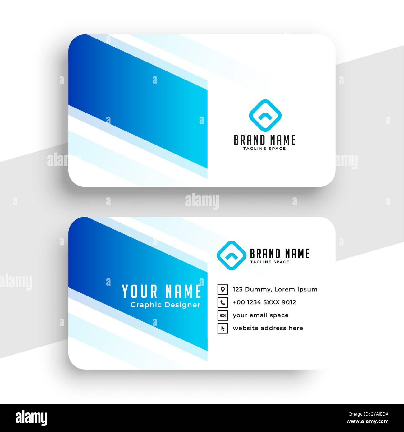 double sided professional business card background a ready to print ...