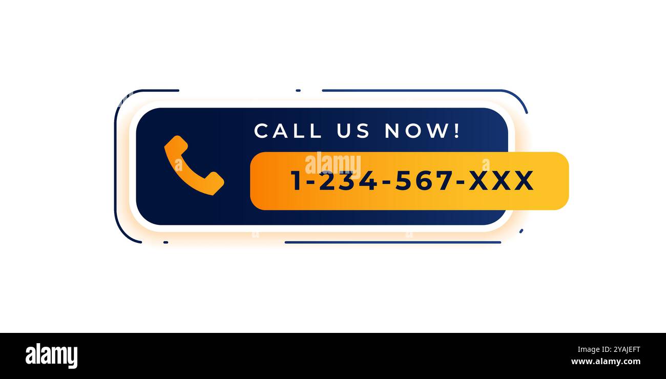 modern call us now promotion template for web service vector Stock ...