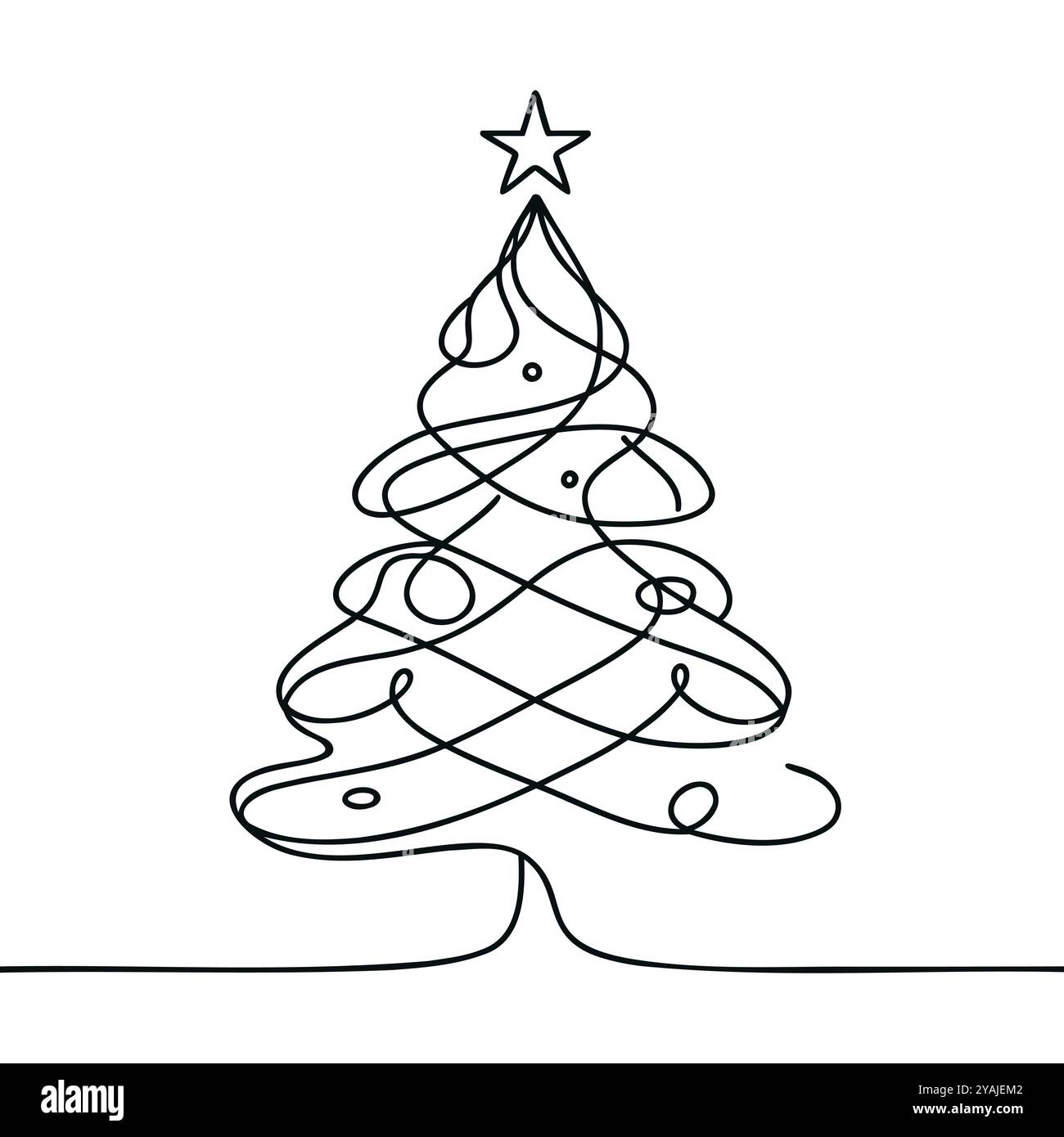 Tree icon line continuous Stock Vector Images - Alamy