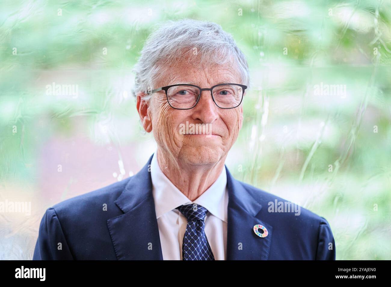 Berlin, Germany. 14th Oct, 2024. Bill Gates, founder of the Gates ...