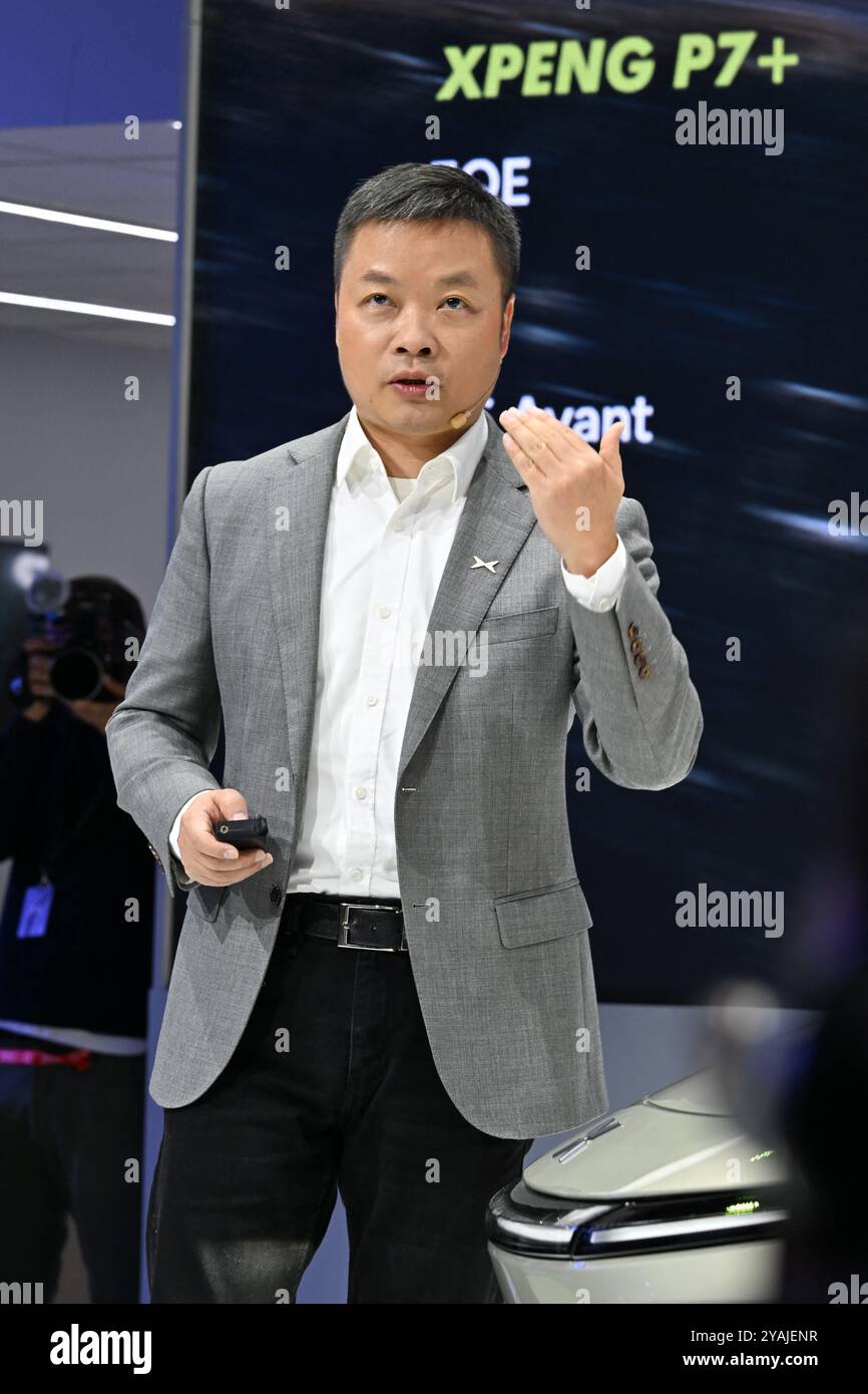 Paris, France. 14th Oct, 2024. He Xiaopeng, Chief Executive Officer of ...