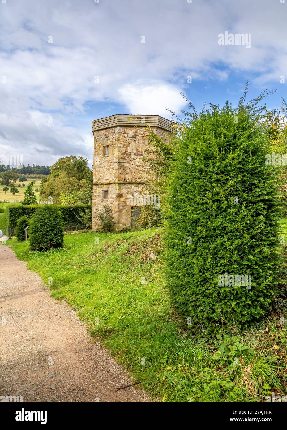 Historic Chirk Castle Grounds & Gardens, Wales UK Stock Photo - Alamy
