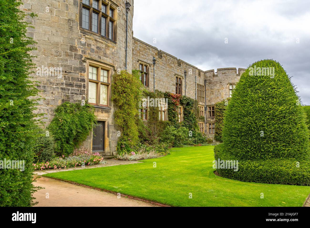 Historic Chirk Castle Grounds & Gardens, Wales UK Stock Photo - Alamy