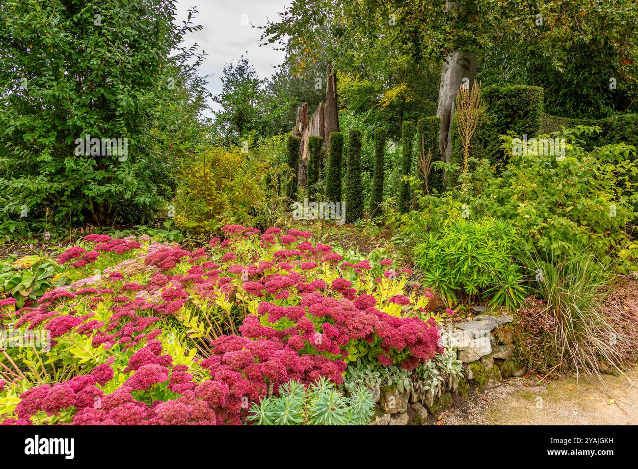 Historic Chirk Castle Grounds & Gardens, Wales UK Stock Photo - Alamy