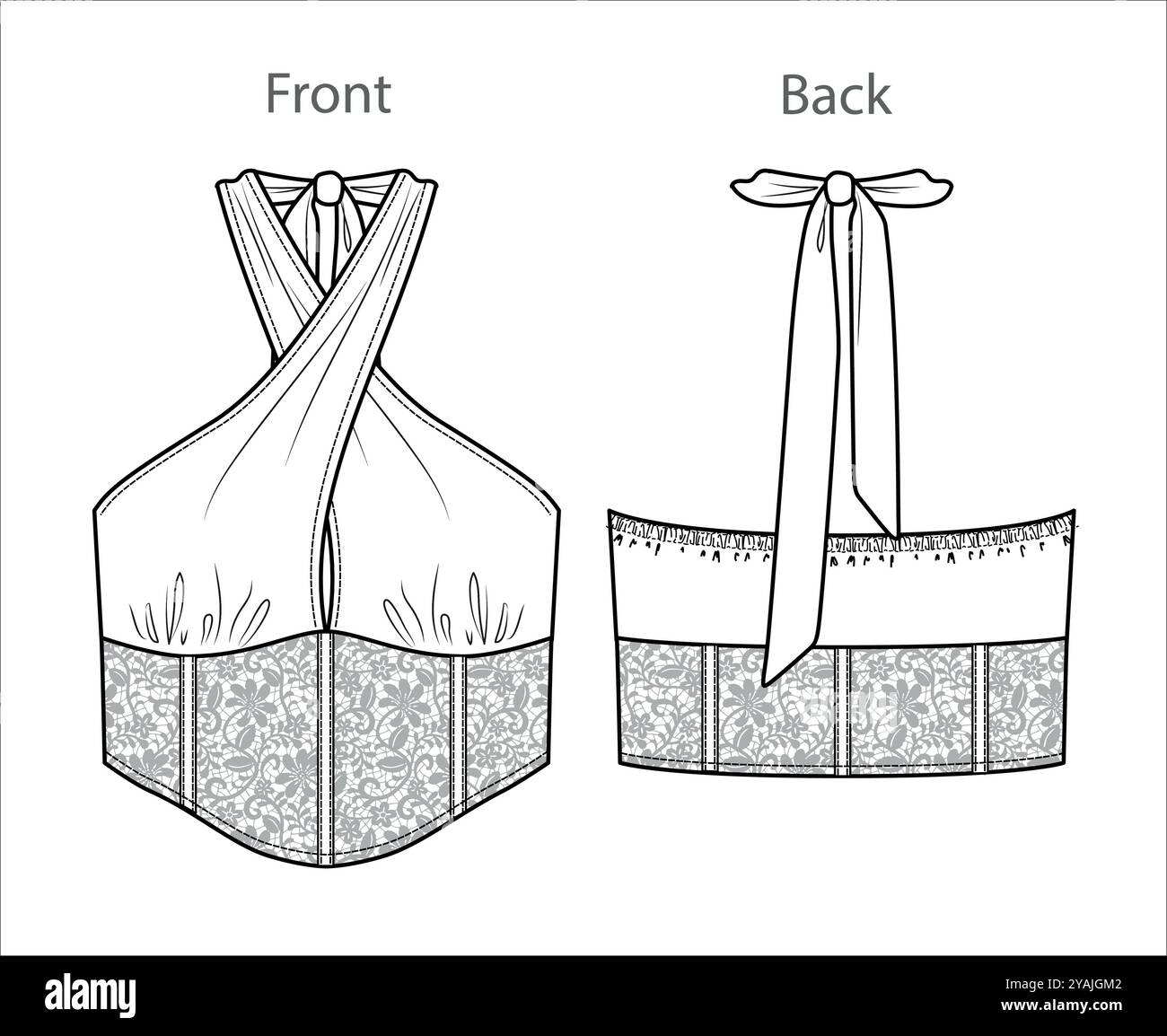 Lace up details Stock Vector Images - Alamy