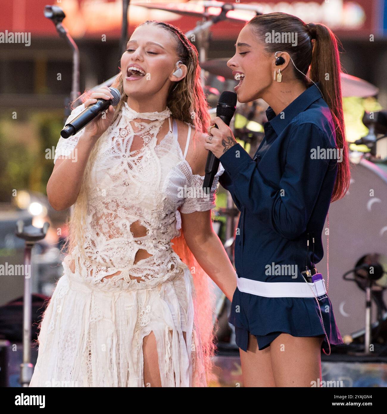 Ny. 08th Oct, 2024. Elyanna, Tini Stoessel on stage for NBC Today Show ...