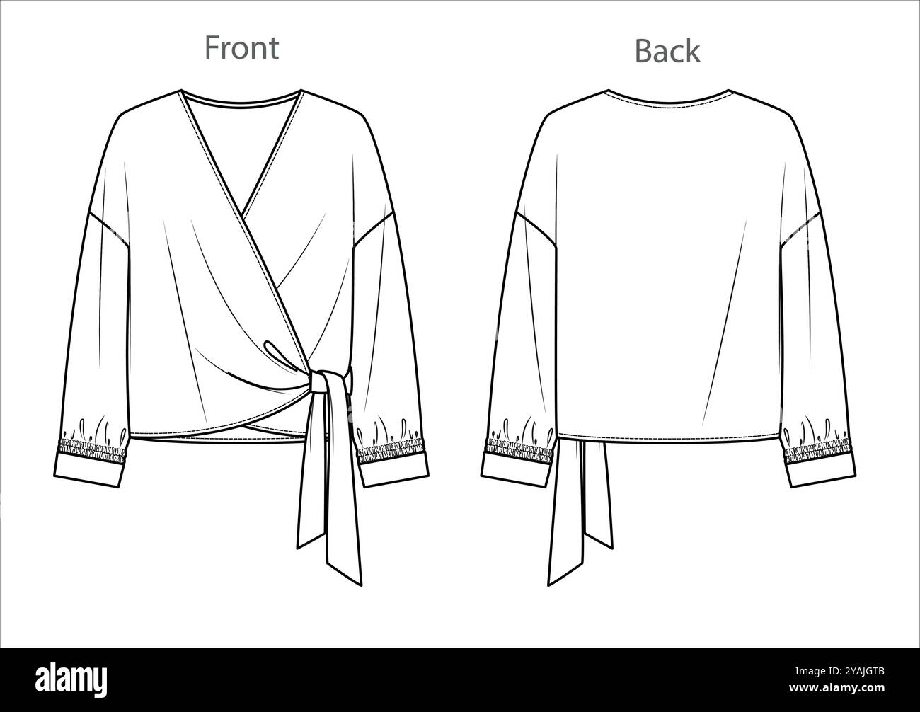 Sketches of fashion outfit Stock Vector Images - Alamy