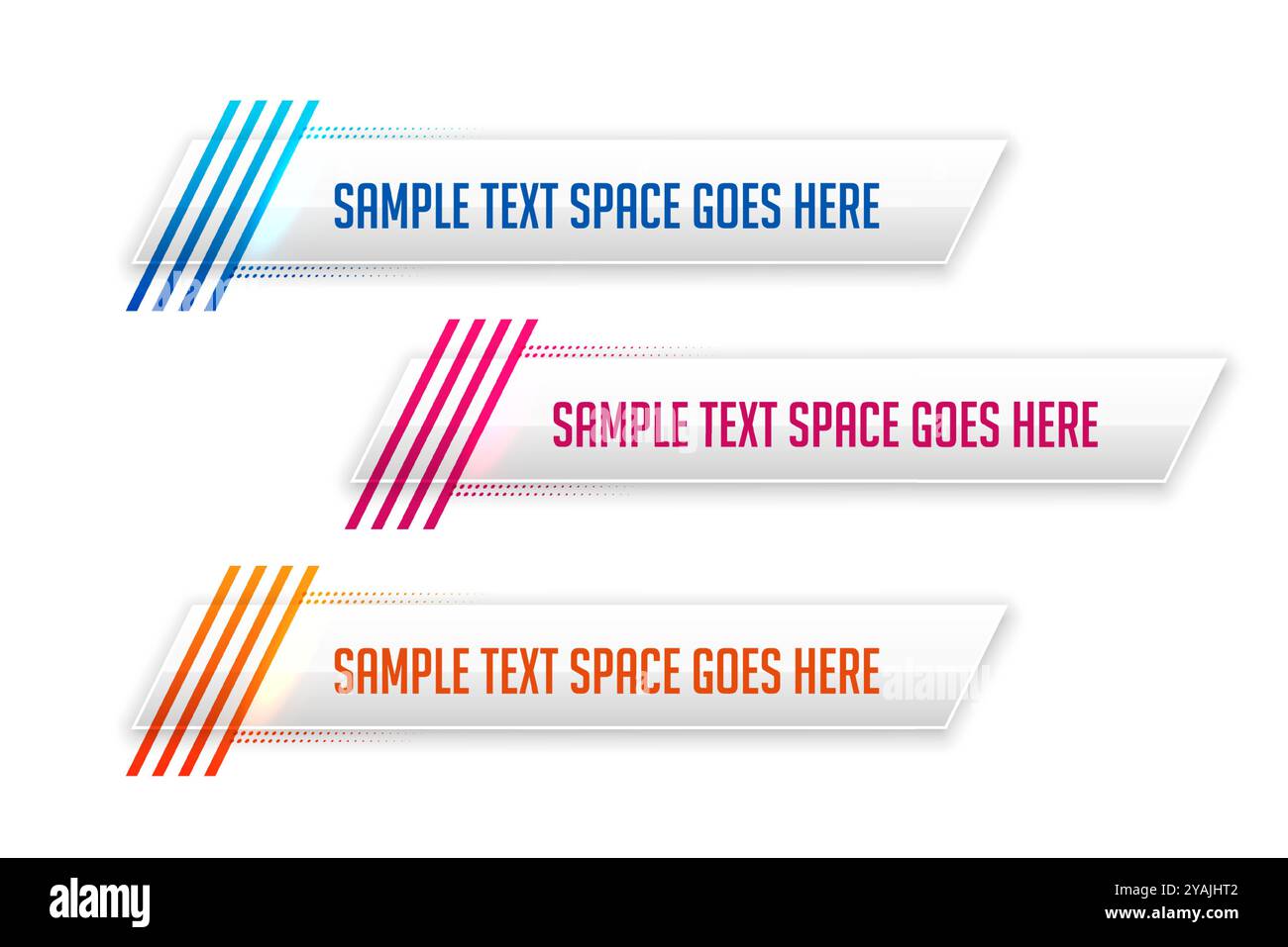 collection of lower third info bars banner for tv channels vector Stock ...