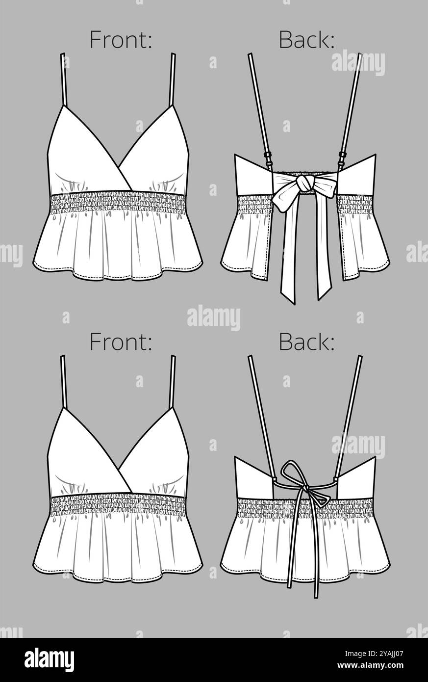 Crop blouse Stock Vector Images - Alamy