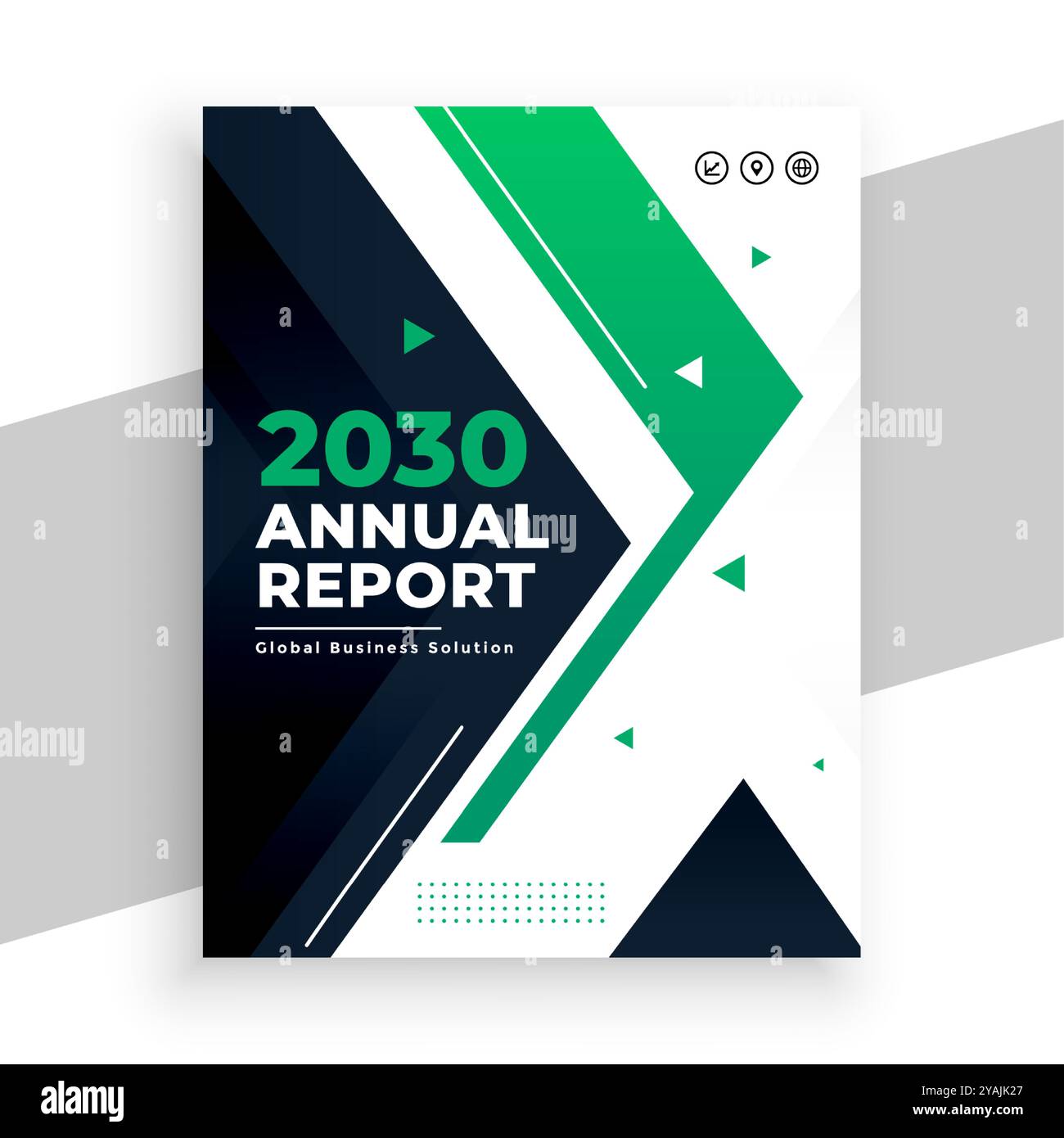 modern annual report newsletter design for company overview vector ...