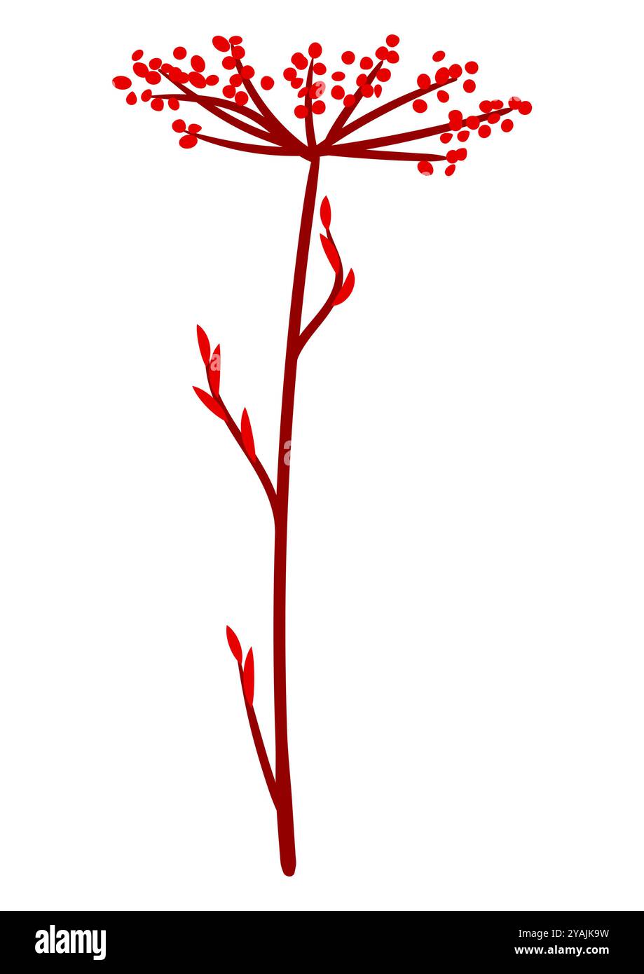 Illustration of stylized twig. Image of dry plant Stock Vector Image ...