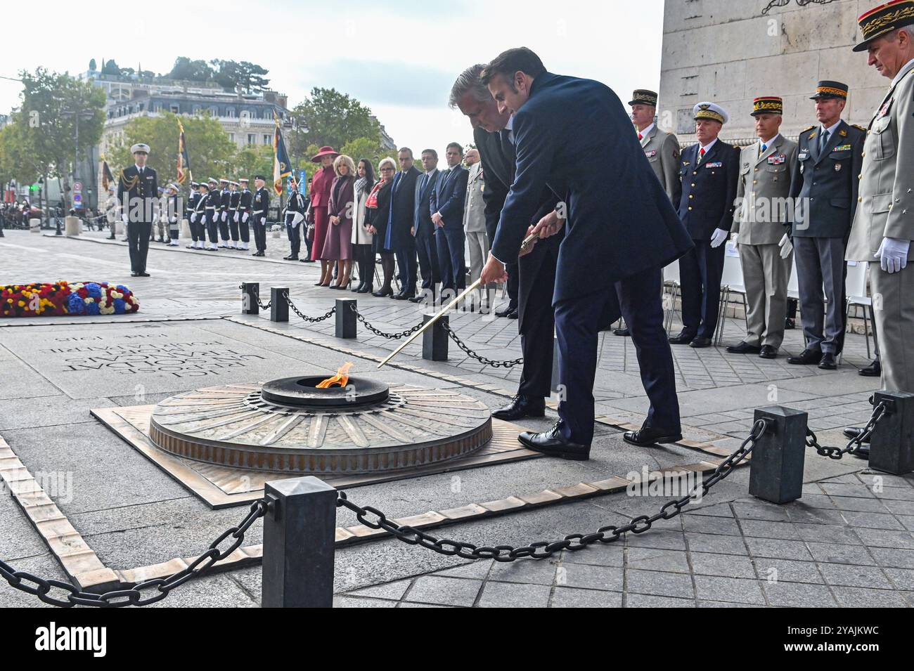 Paris, France. 14th Oct, 2024. King Philippe - Filip of Belgium and ...
