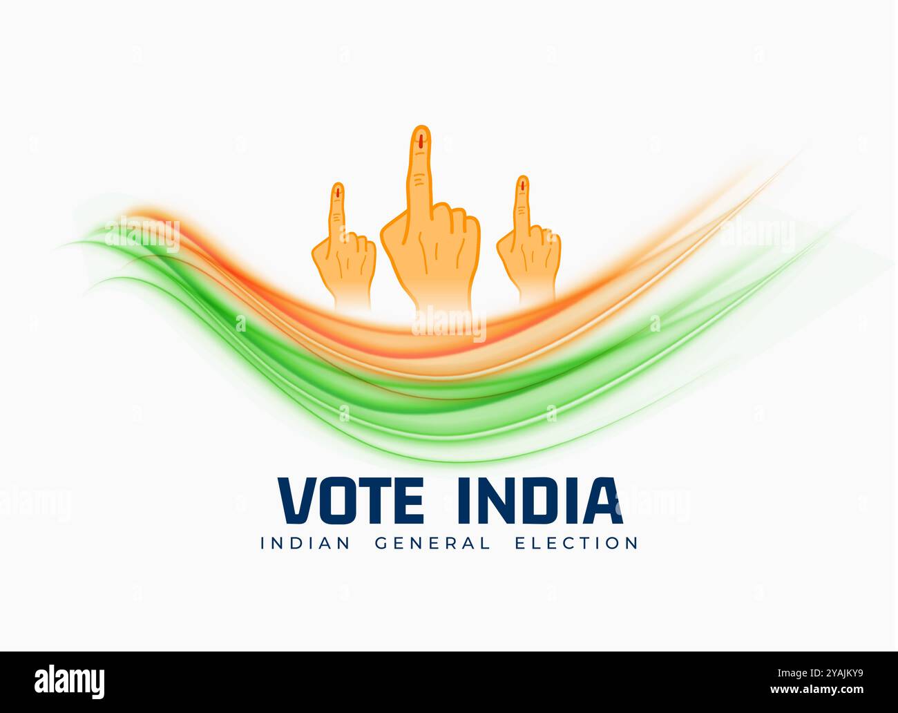 vote for india general election background with voters hand finger ...