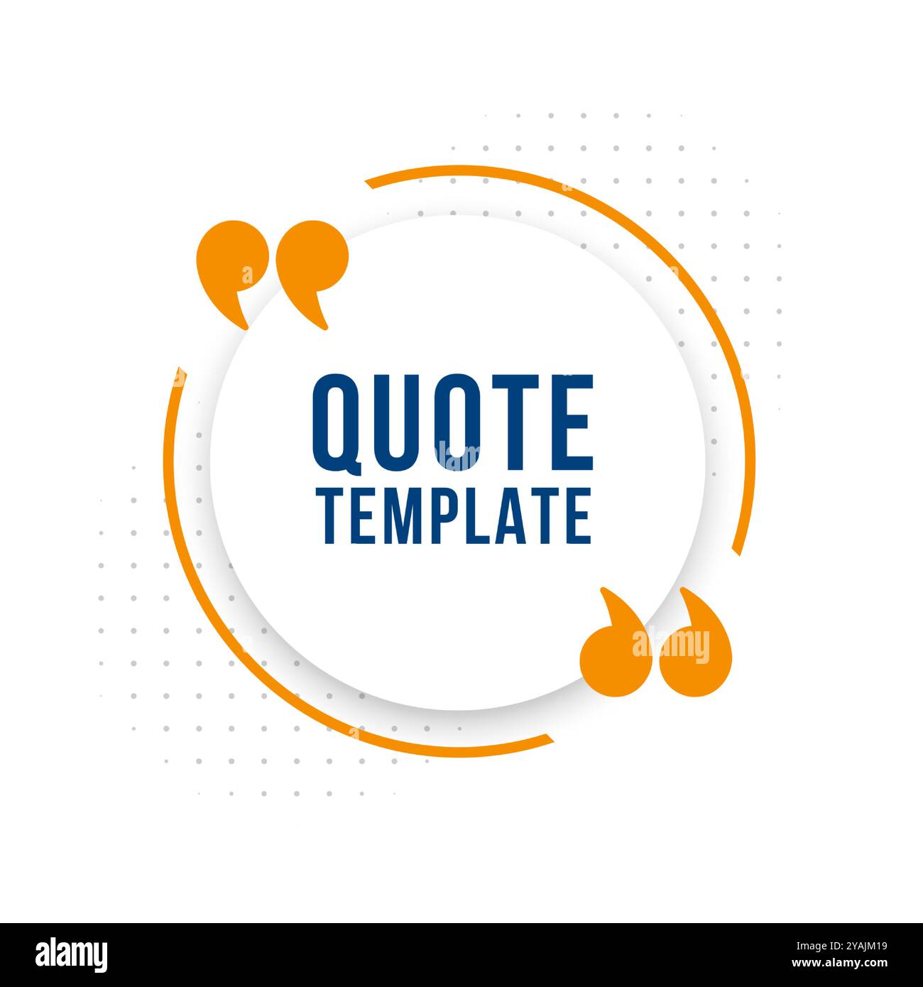 quote text frame template in chat bubble vector design Stock Vector ...