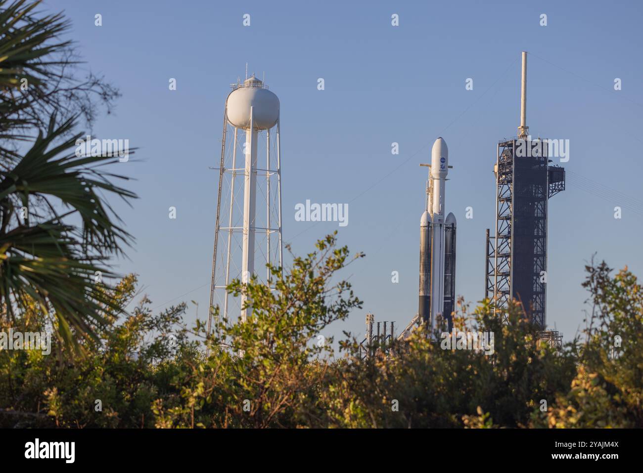 Kennedy Space Center, USA. 14th Oct, 2024. NASA's largest spacecraft with massive solar arrays ...