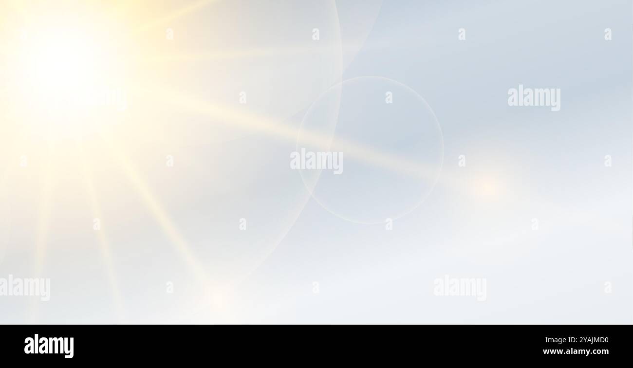 transparent glowing lens flare background with shiny effect vector ...