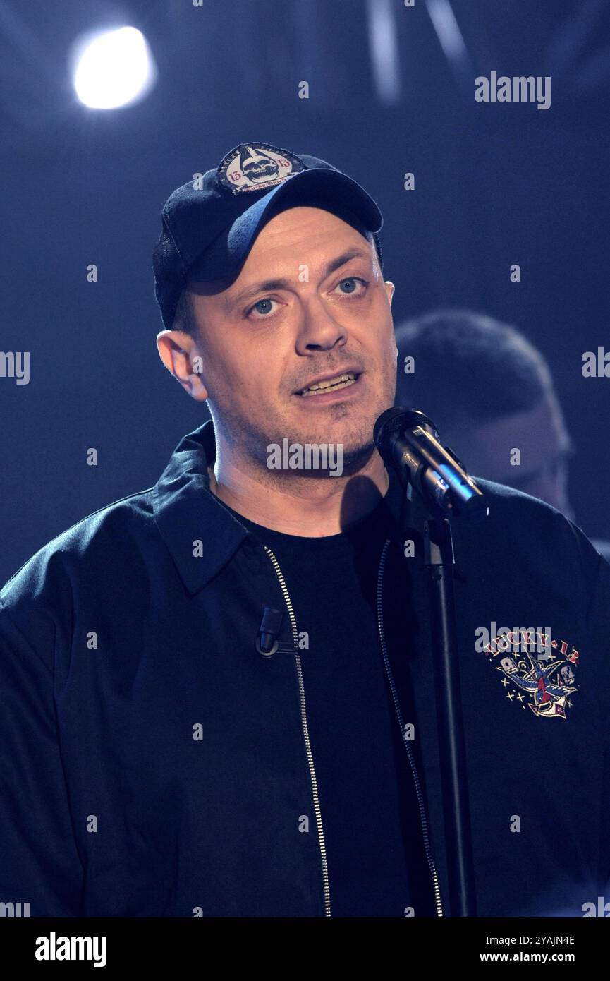 Milan Italy 22/12/2007: Max Pezzali,Italian singer,during the ...