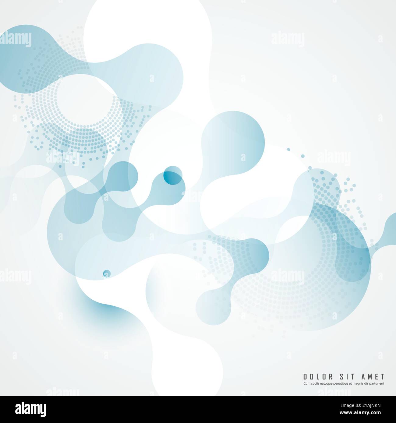 Beautiful Structure Dna Molecules Line Art Pattern With Connect Dot Line For Concept Design