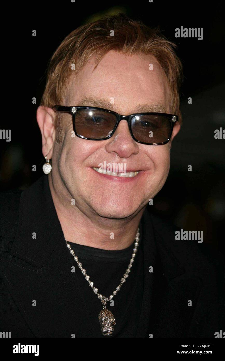 Elton John attends the opening night gala celebration for Warner Bros ...