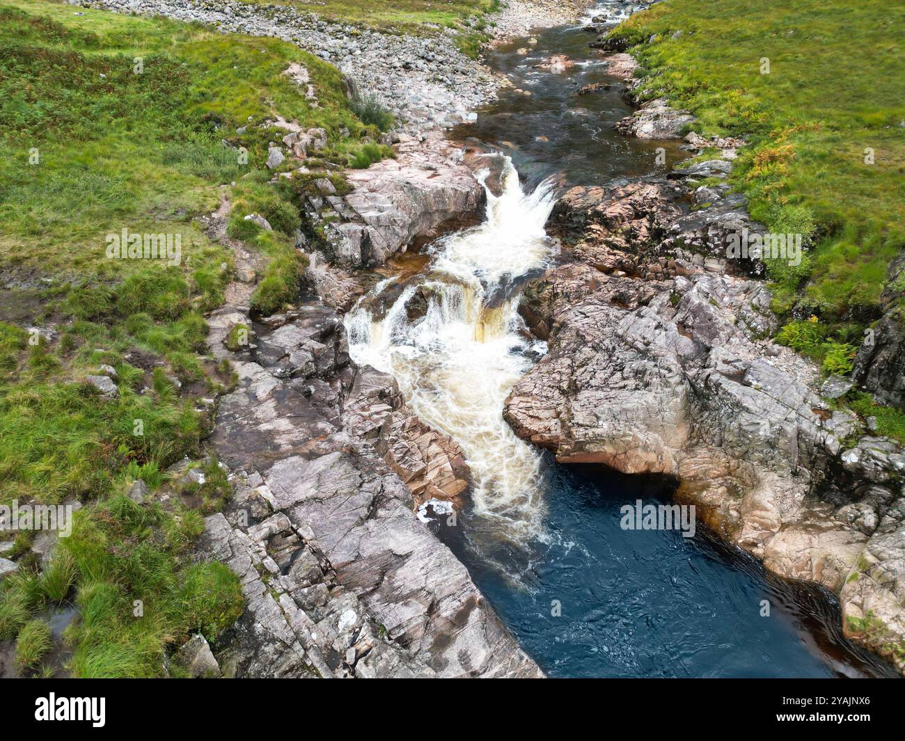 River Etive Falls, Glencoe National Park, Scotland Stock Photo - Alamy