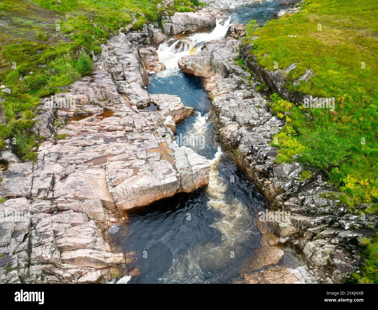 River Etive Falls, Glencoe National Park, Scotland Stock Photo - Alamy
