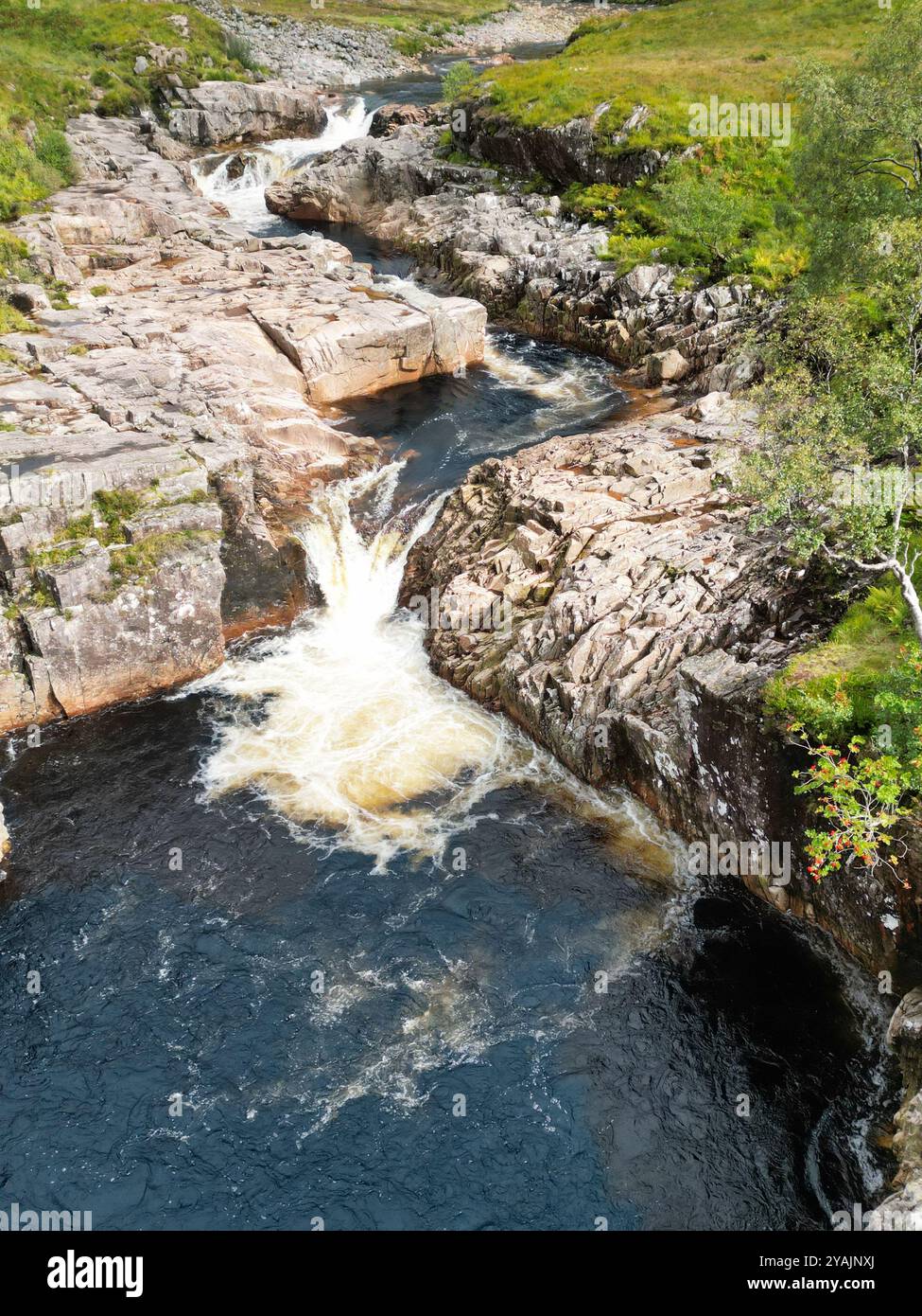 River Etive Falls, Glencoe National Park, Scotland Stock Photo - Alamy