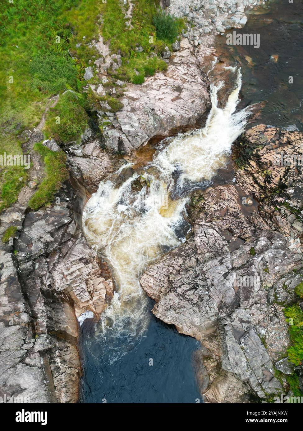 River Etive Falls, Glencoe National Park, Scotland Stock Photo - Alamy