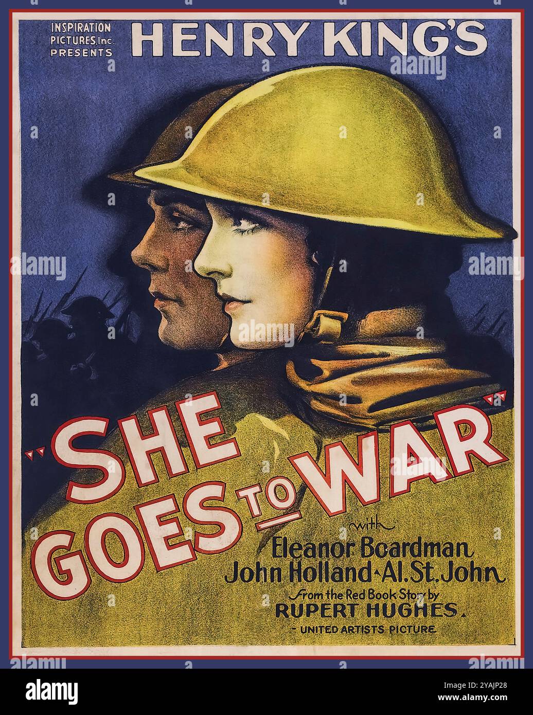 Vintage Poster for the American war drama film She Goes to War (1929 ...