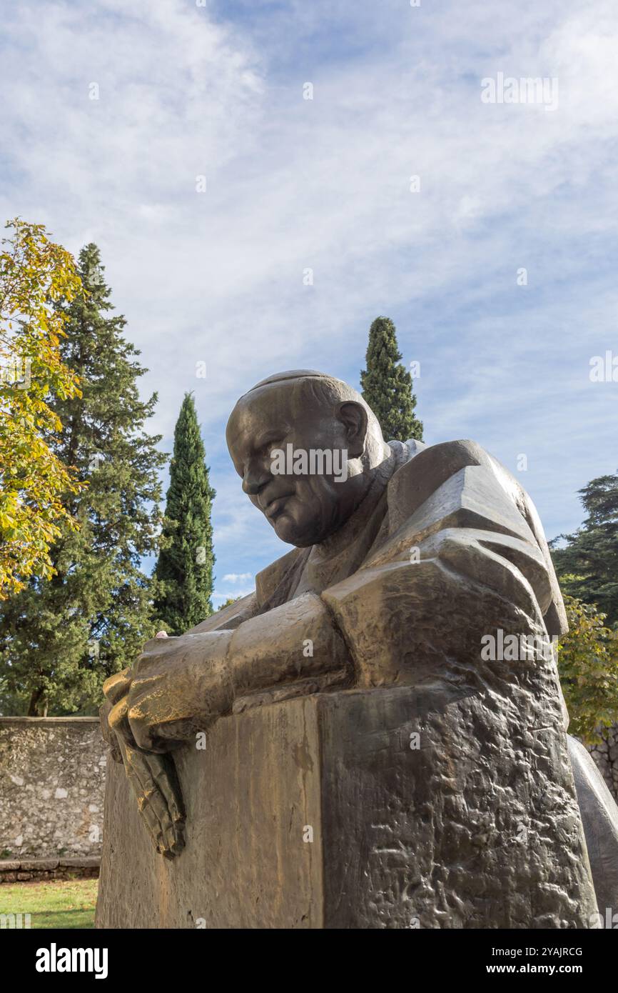 Statue of Pope Saint John Paul II (born Karol Jozef Wojtyla) by the ...